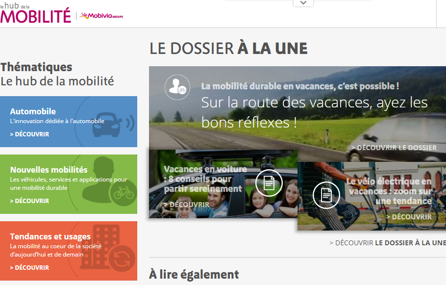 Restez connecté aux mobilités d’aujourd’hui et de demain avec le Hub de ...